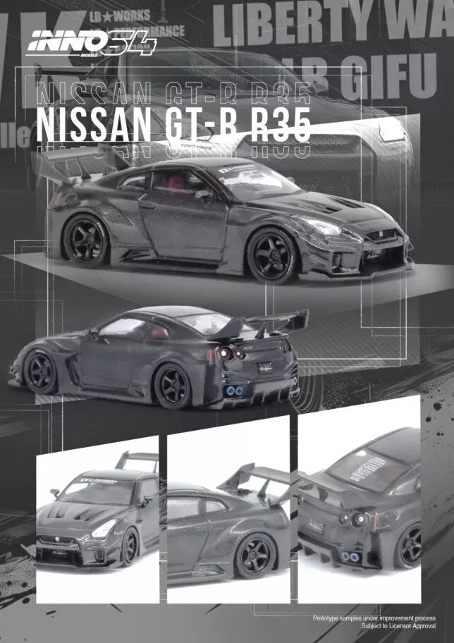 Inno 64 logo LB- Silhouette Works Dry Carbon GT Nissan 35GT-RR ...