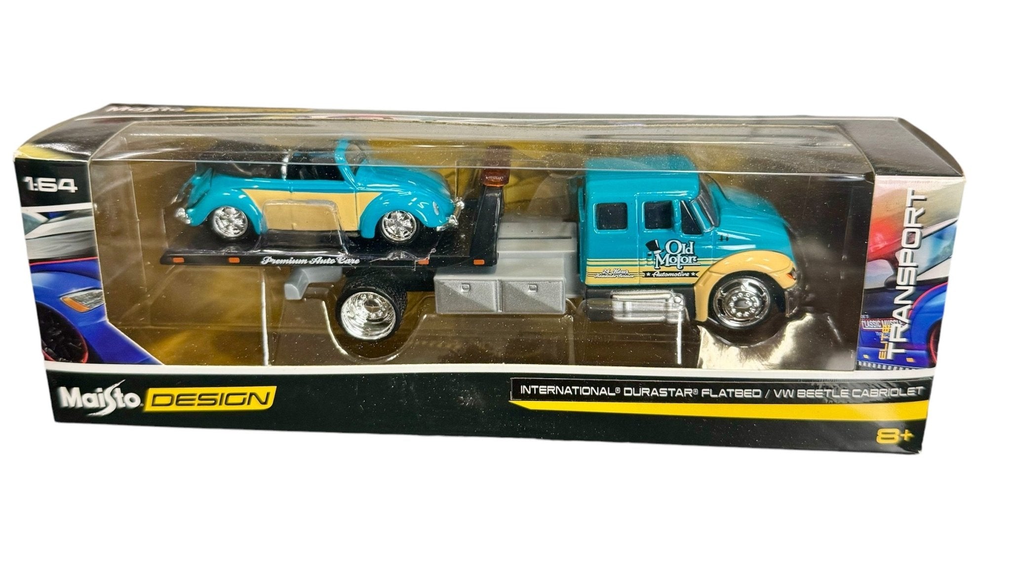 Maisto International Flatbed & VW Beetle Cabriolet – American Stanced